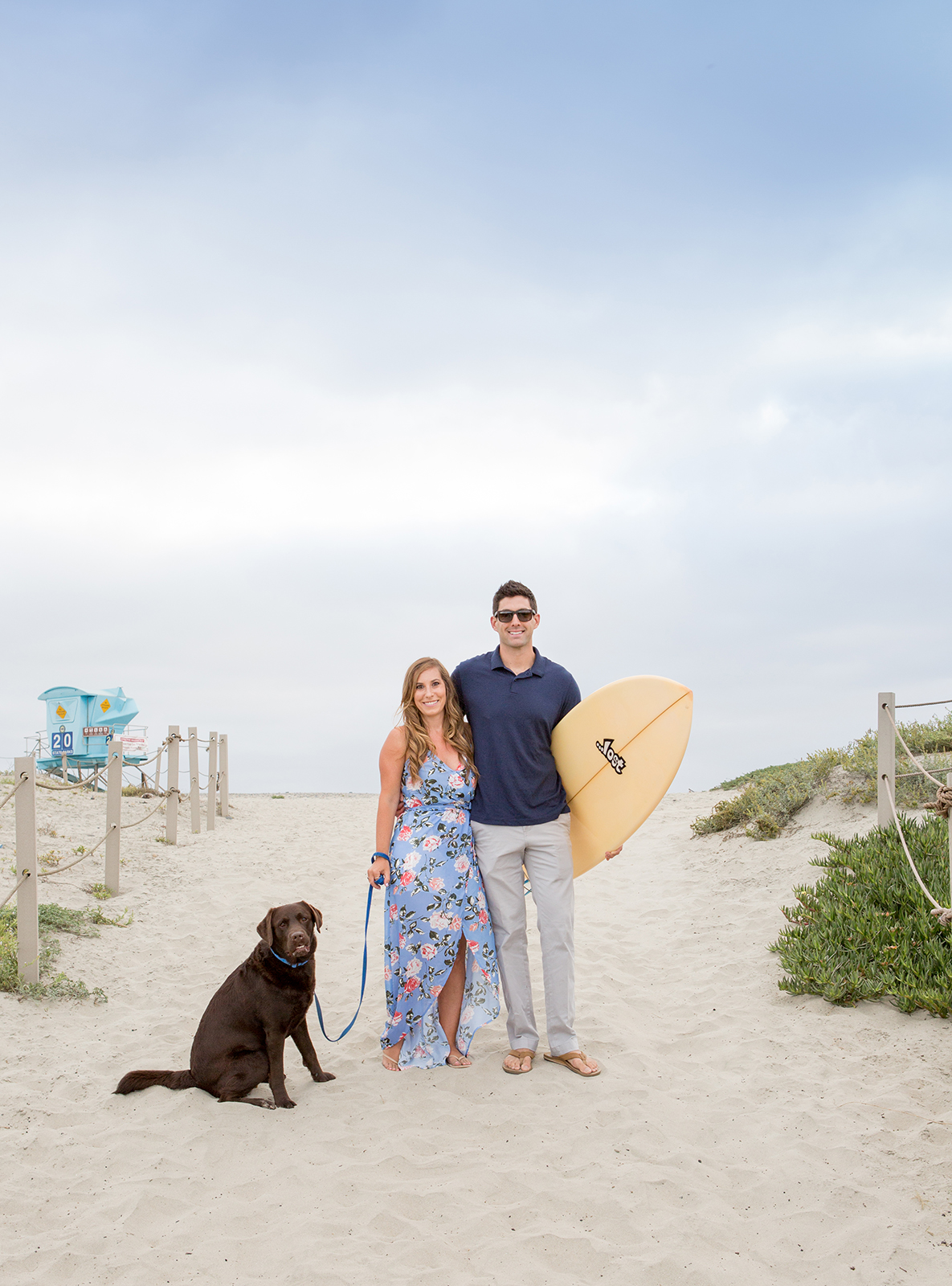 Family photos on the beach in Carlsbad | Jessica, Kyle & Maverick