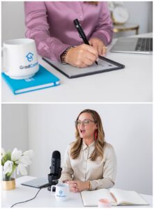 Branding photos for Cheryl Broom of GradComm